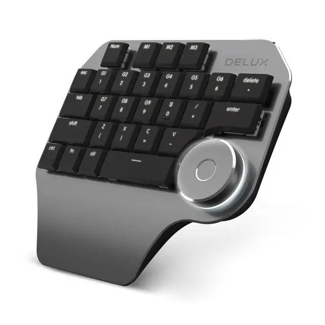 Delux T11 Designer Keyboard With Smart Dial 3 Group Customizable Keys