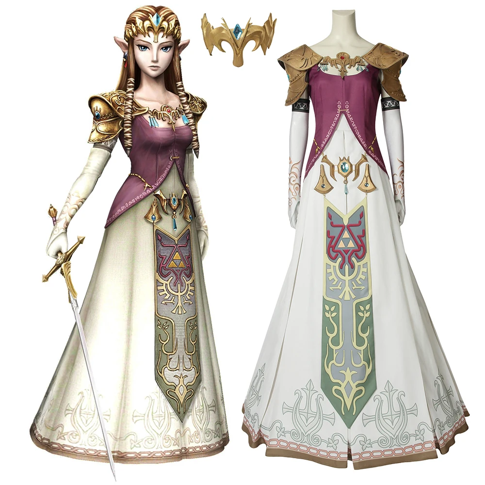 The Legend of Zelda Twilight Princess Princess Zelda Cosplay Costume ...