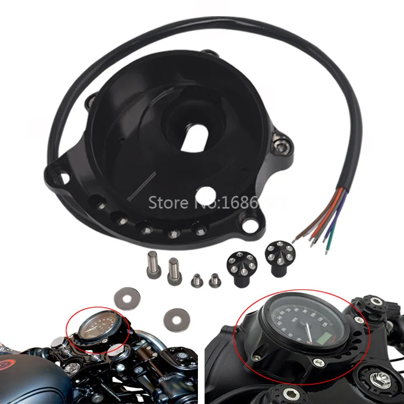 Motorcycle Cafe Racer Speedometer Mounting Bracket Fits For Harley ...