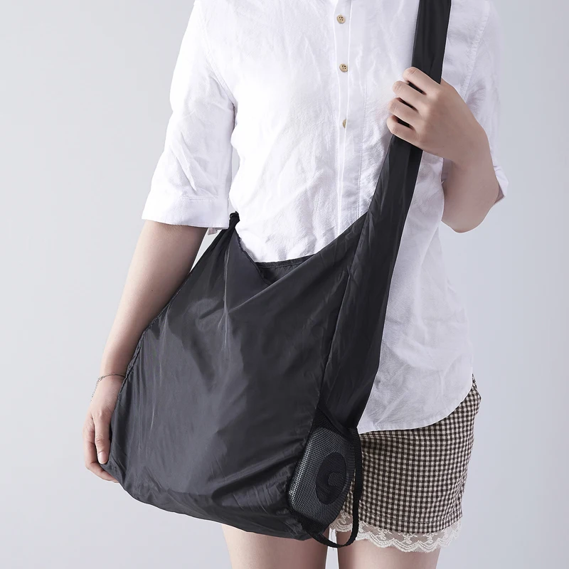 Folding Rotatable Shopping Bag Portable Large Capacity Nylon Bag ...