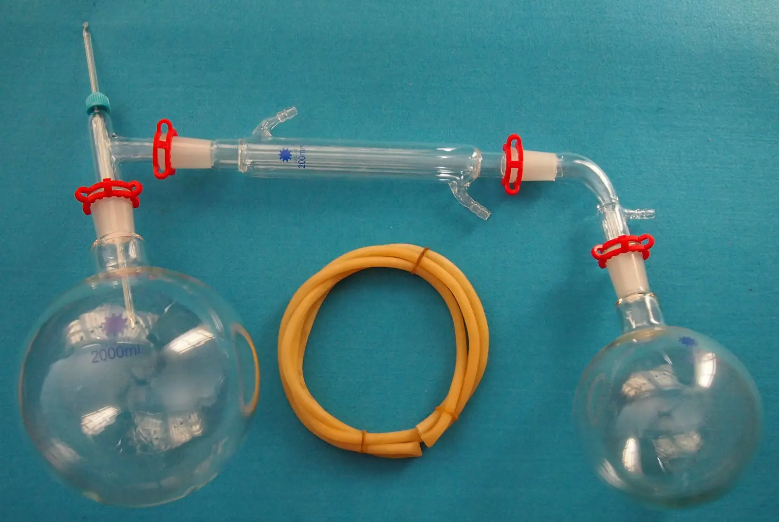 2000ml-24-40-Glass-Distillation-Apparatus-2L-Chemistry-Lab-Glassware ...