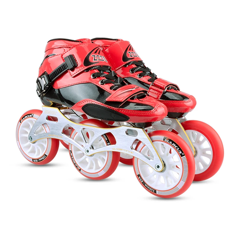 ZODOR Thermoplastic Carbon Racing Car Inline Speed Skating 3 Wheel ...