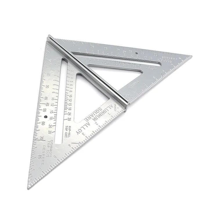 Multifunctional Aluminium Alloy Speed Square Triangular Ruler Accurate ...