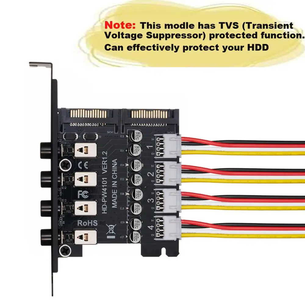 Hard Drive Power Switch for 2.5/3.5 inch SATA HDD/SSD. SATA Switch, HDD ...