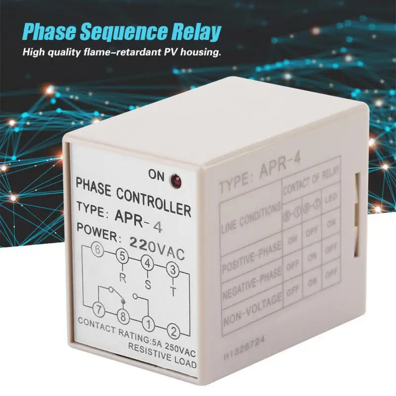 Relays Phase Failure Relay,Phase Sequence Controller APR-4 Phase ...
