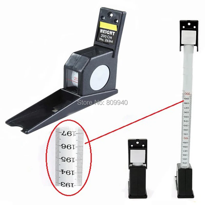 200 Cm Two Colors Wall Mounted Height Rod Meter Stadiometers Growth ...