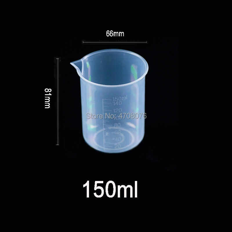150ml-6pcs-pack-PP-laboratory-measuring-cup-with-scale-mark-Plastic-Lab ...