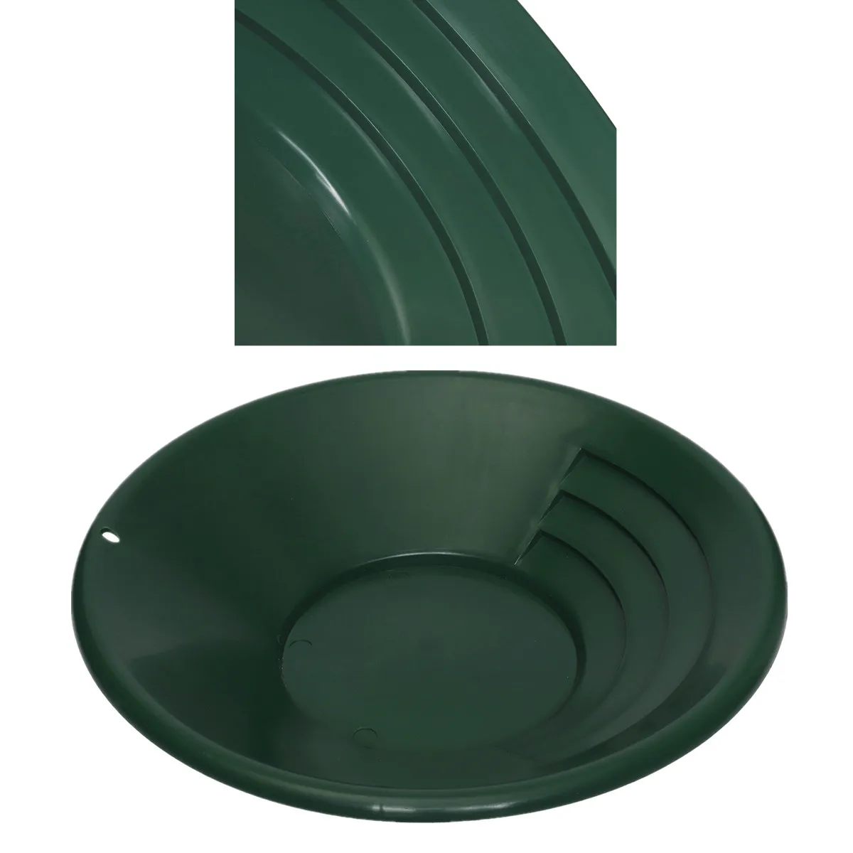 14'' Plastic Gold Pan Rush Sifting Classifier Screen Sieve Pan Metal ...