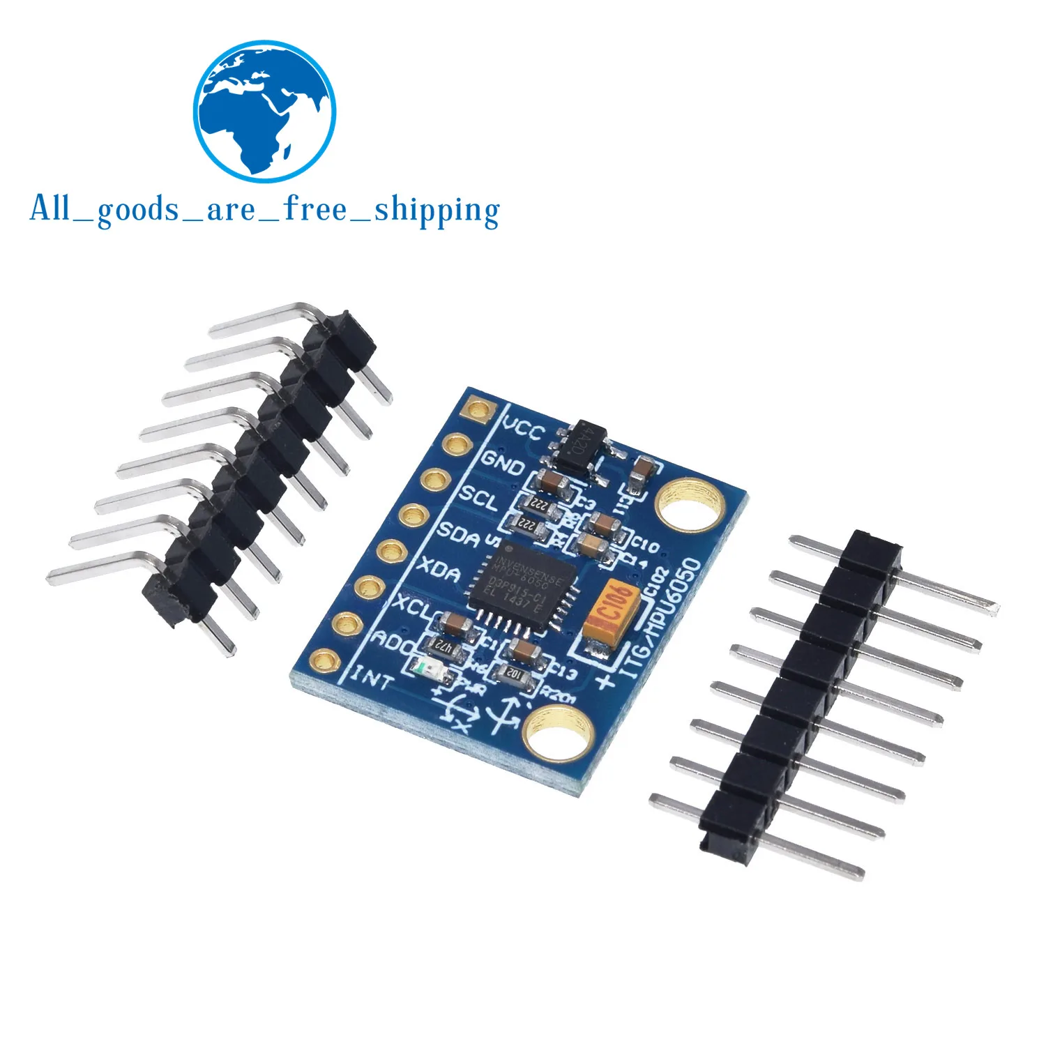 1Set IIC I2C GY-521 MPU-6050 MPU6050 3 Axis Analog Gyroscope Sensors + Accelerometer Module For ...