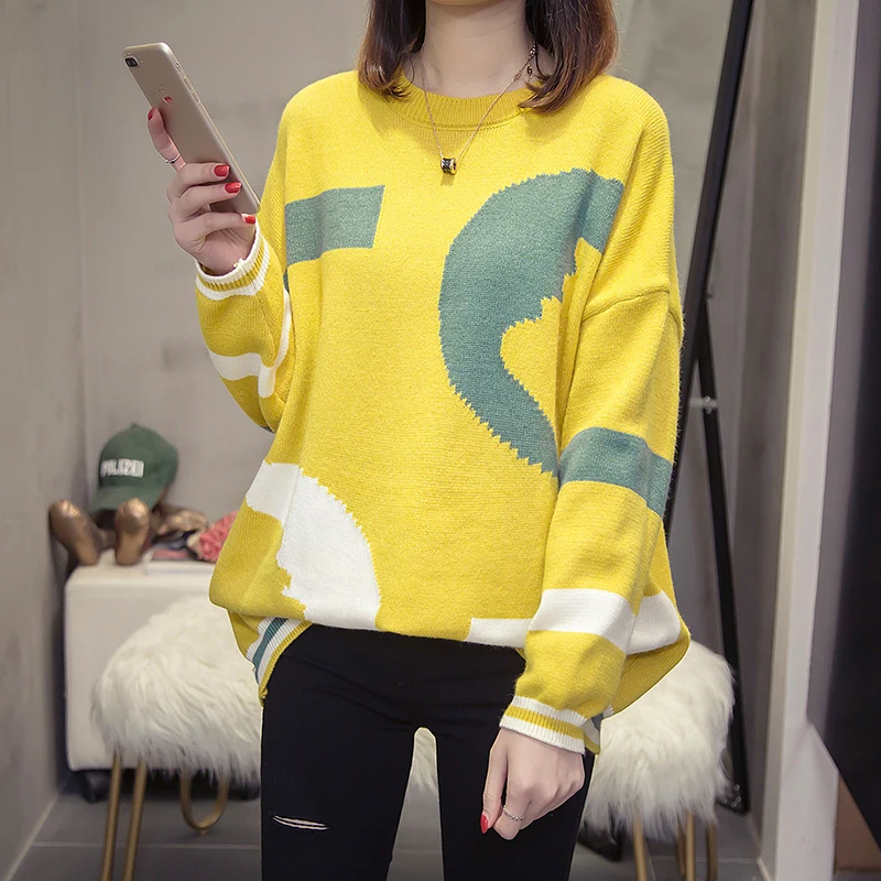 4xl plus big size sweater women spring autumn winter 2019 new fashion ...