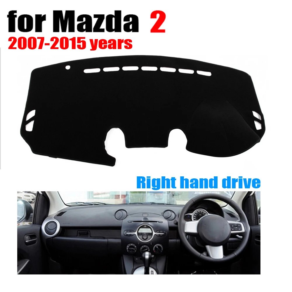 Car Dashboard Cover Mat For Mazda 2 2007-2015 Years Right Hand Drive ...
