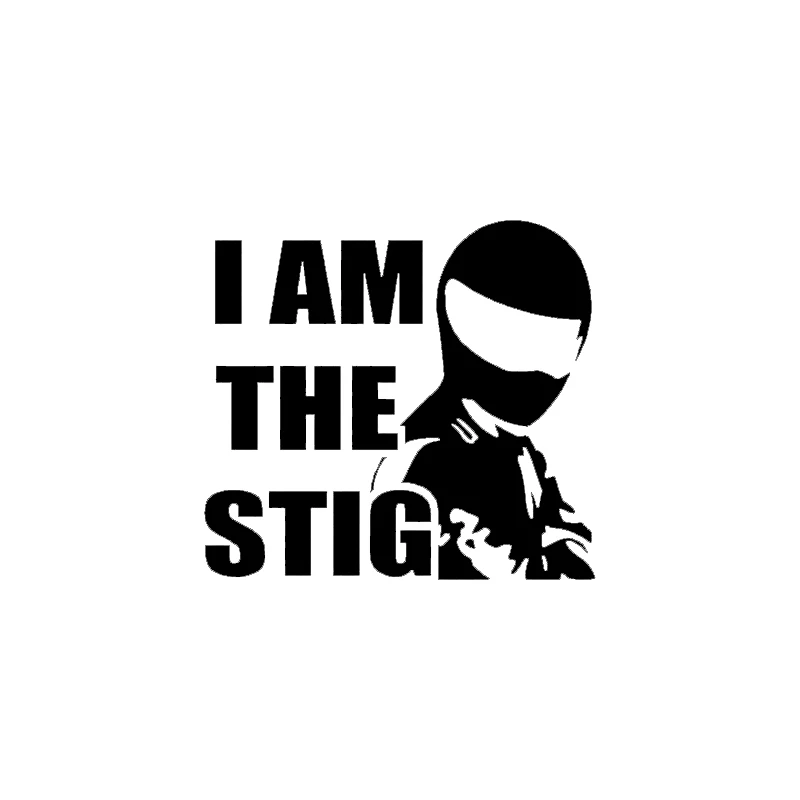Personality I Am The Stig Sticker Decal Vinyl Car Window Dope Illest ...