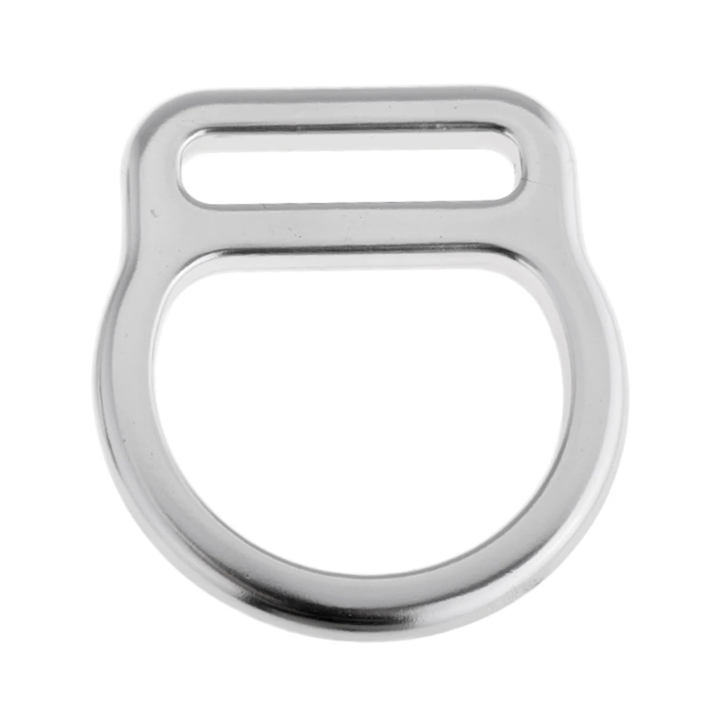 Durable 23KN Rock Climbing Safety Harness Slotted D Ring for Webbing ...