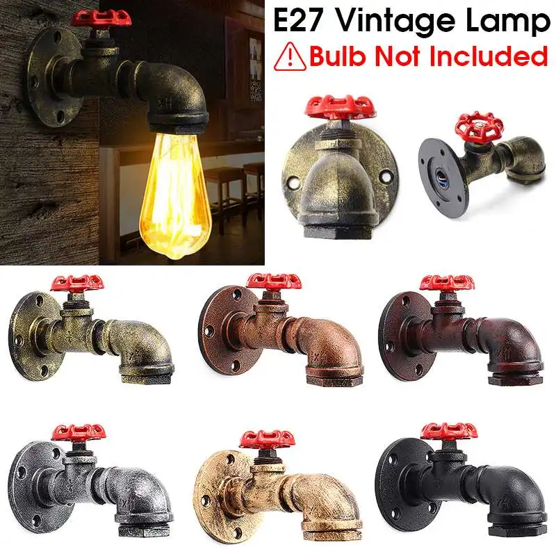 Hot Sell E27 Vintage Industrial Rustic Wall Sconce Wall Light Fixture ...