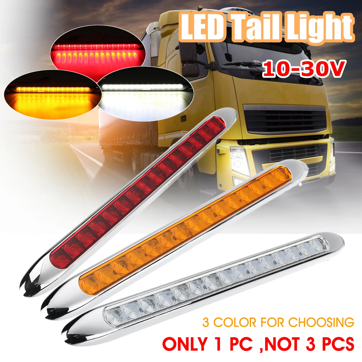 15LED Ultra slim Car Trailer Truck Caravan Tail Light Rear Stop Reverse ...