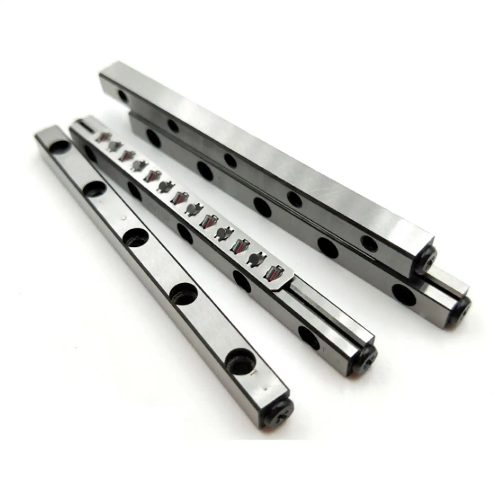 (4 Guides+2 Holders) Set Stroke 44mm GCr15 Cross Roller Guide Linear ...