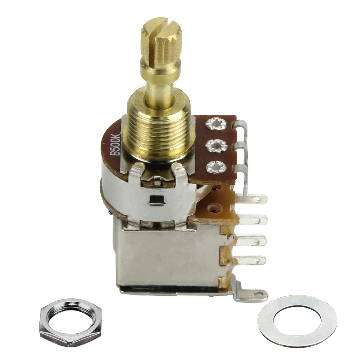 FLEOR 1pc Short Shaft Push Push Potentiometer Electric Guitar Pot 500K ...