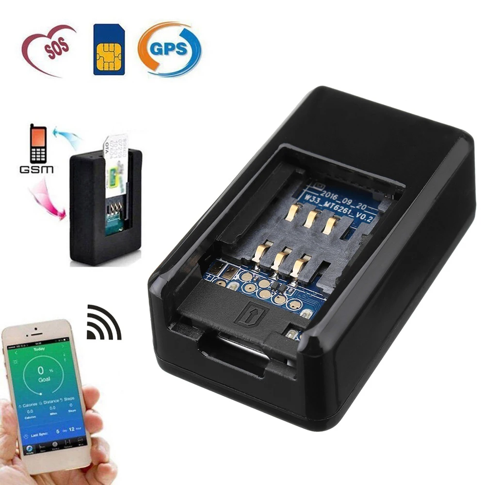 Mini GPS Tracker Real Time GF-08 Car GPS Locator SMS/GSM/ GPRS Network ...