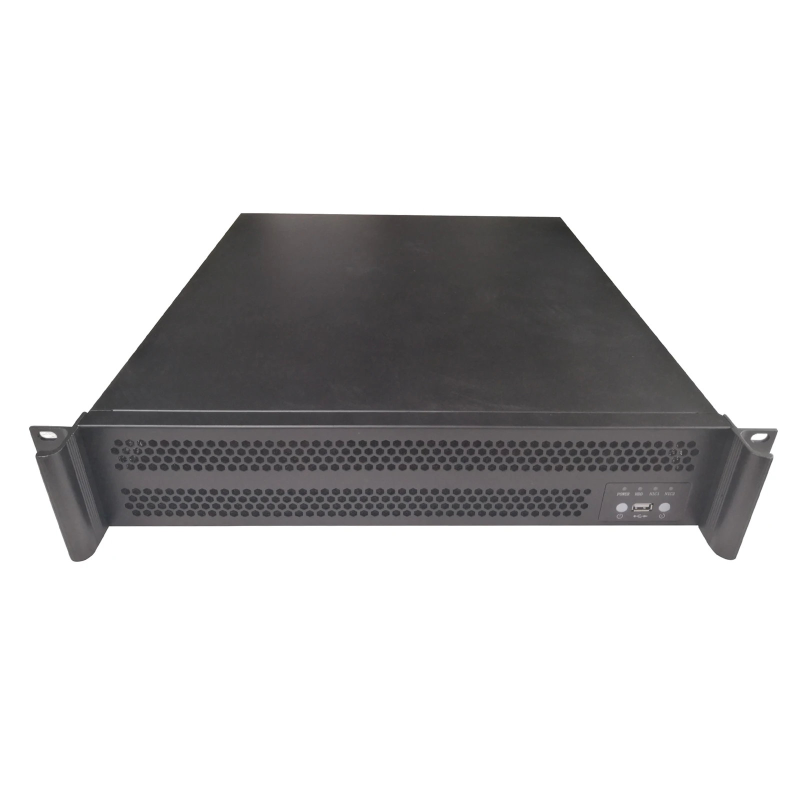 2U industrial equipment case 19 inches rack-mount monitoring server ...