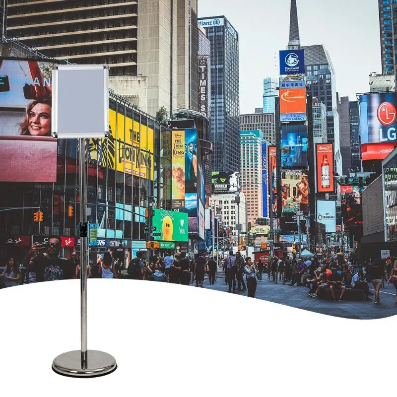 A4 Screw Type Adjustable Poster Display Stand Label Sign Billboard Rack ...