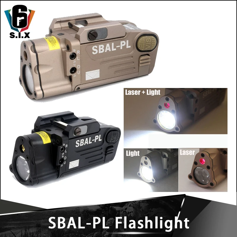 전술 레이저 손전등 SBAL PL 사냥 무기 빛 SBAL PL 콤보 레드 레이저 권총 상수 및 스트로브 총 빛 Picatinny ...