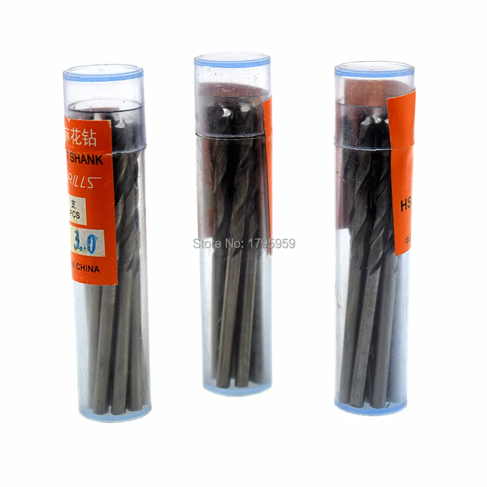 30 Pieces Twist Drill Bits Diameter 3mm Hss Straight Shank PCB Drill ...
