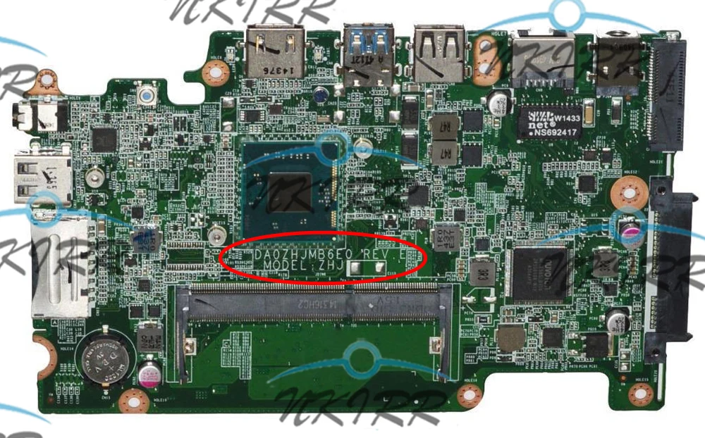 DA0ZHJMB6E0 REV:E ZHJ NBMQB11001 NB.MQB11.001 N2930/N2940 motherboard ...