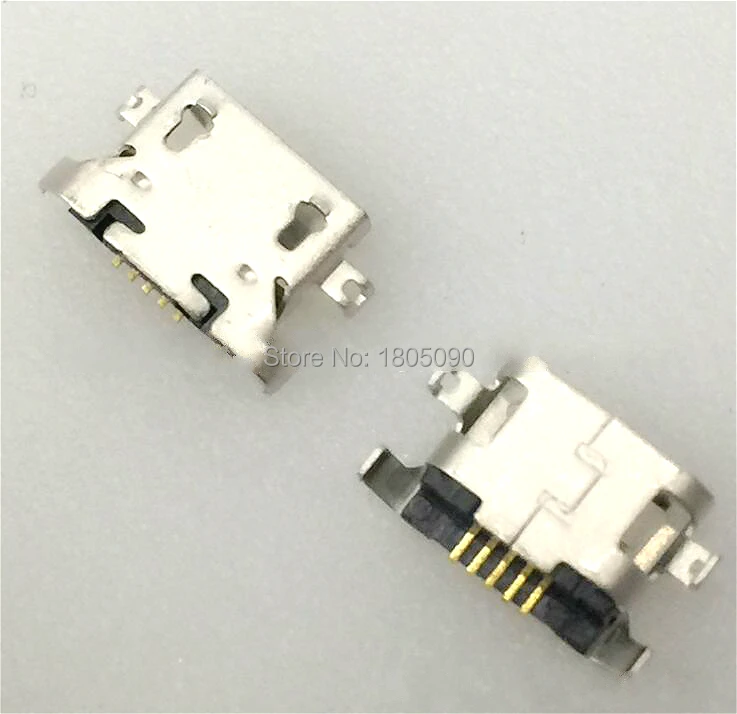 50pcs Micro USB 5pin 1.27mm Charging port Dock Connector For Motorola ...