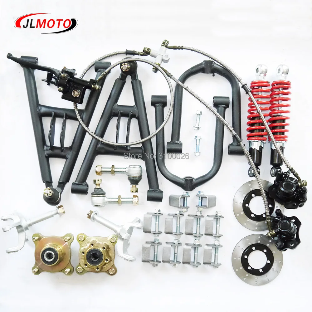 1Set Front Suspension Swingarm Upper/Lower A Arm Steering Strut Knuckle ...