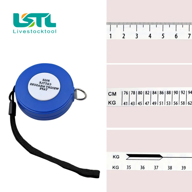 Livestock Body Weight Measure Tape 250cm For Cattle Pig Sheep Animals ...