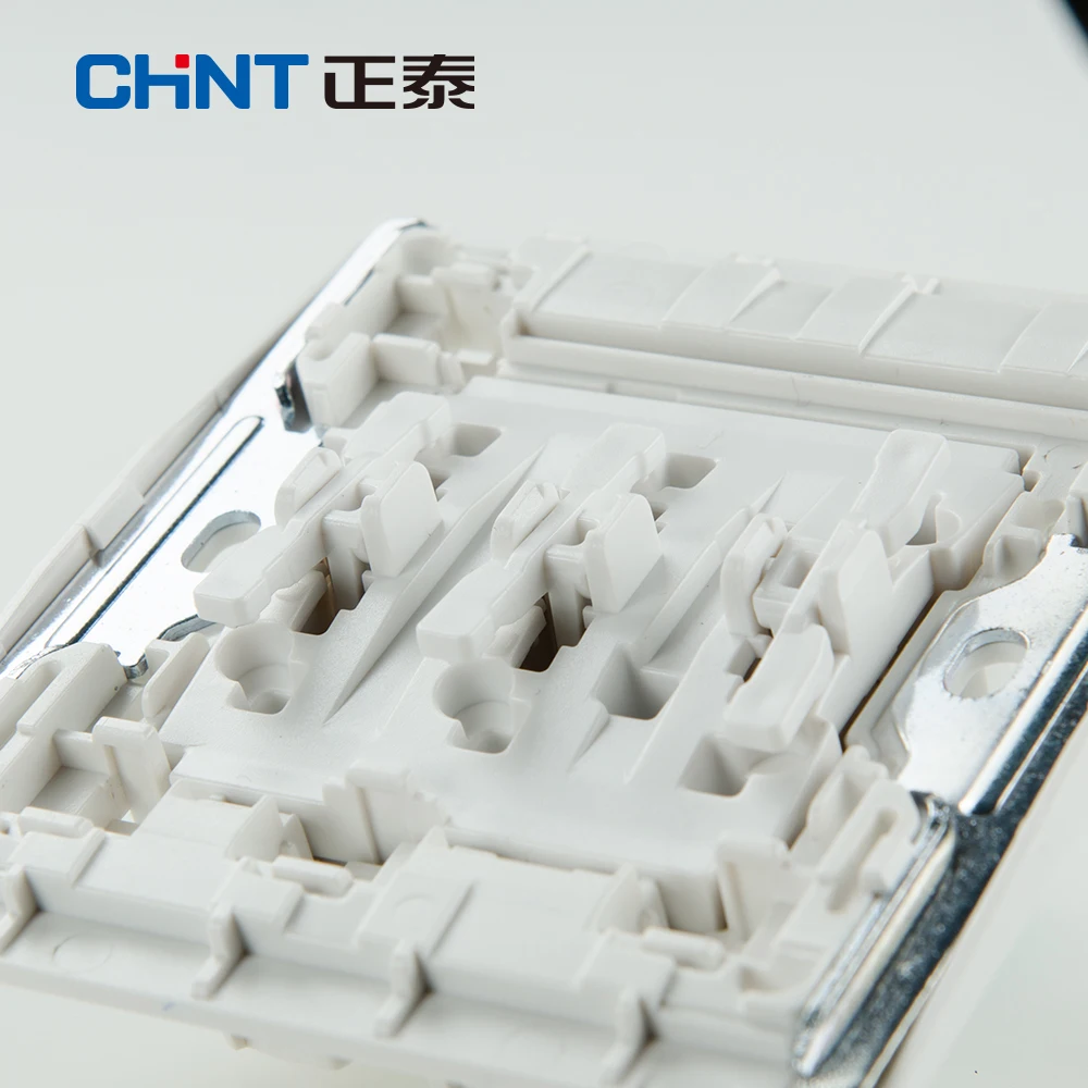 CHINT Wall Switch Socket NEW2D Champagne Gold Panel Three Gang One Way ...