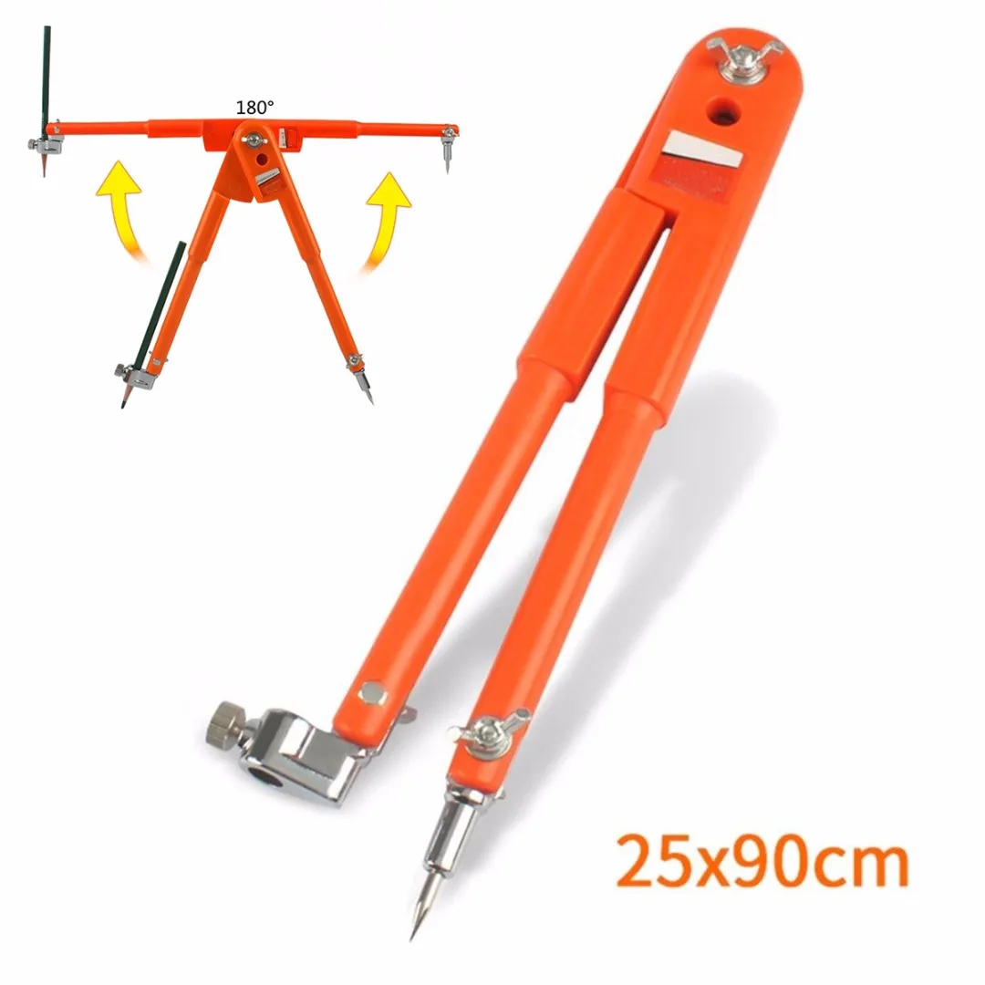 25 x 90cm Precision Pencil Compasses Adjustable Divider Scribing ...