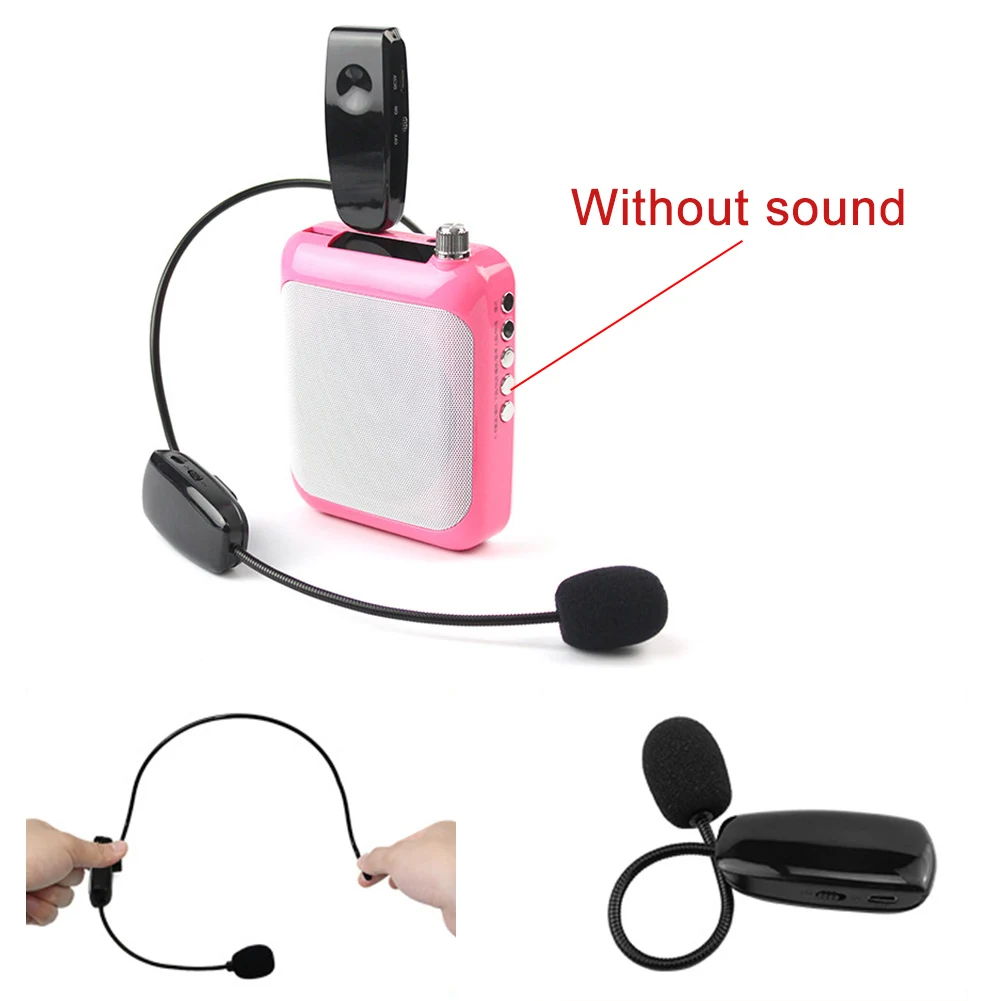 3.5 To 6.5mm Wireless Microphone Loud UHF Headset Professional For ...