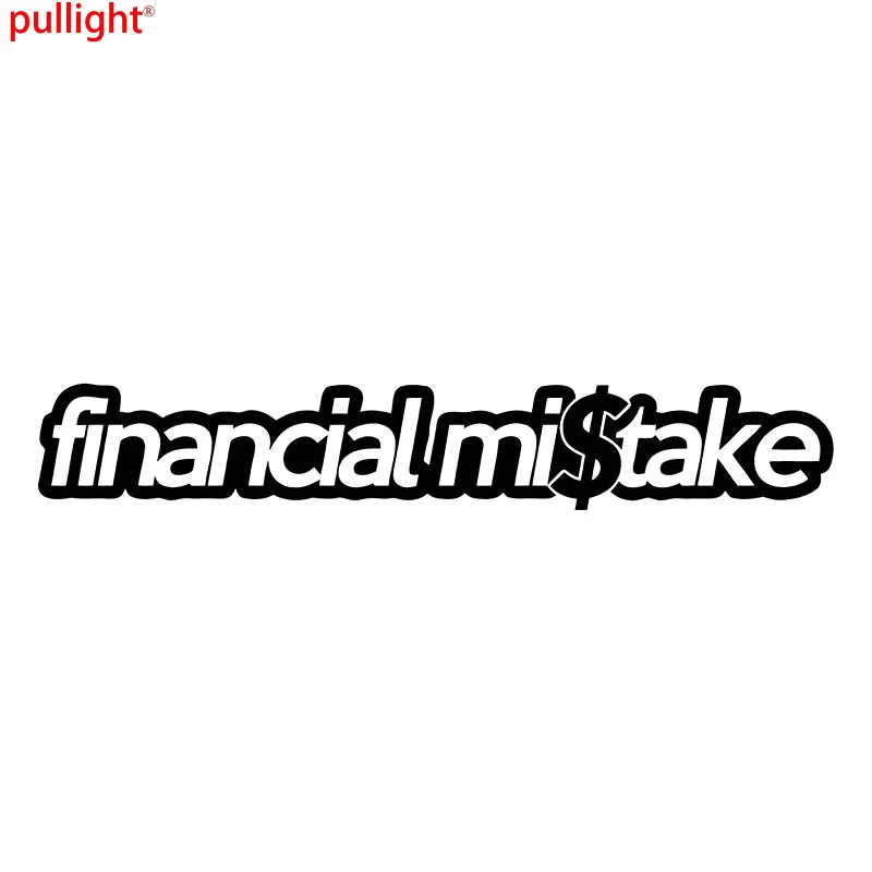 Funny Financial Mistake Car Sticker Decal JDM car accessories Hobby Car ...