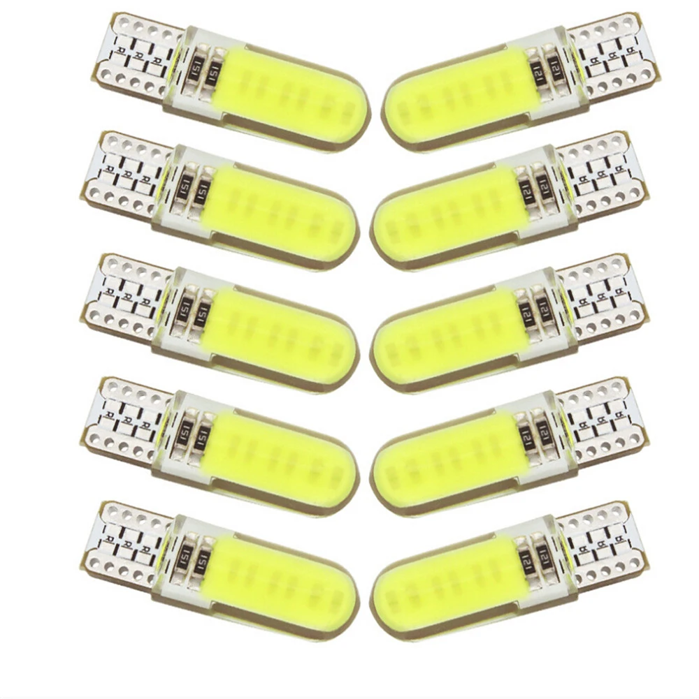 Silicone Gel Cob Led Car Light 12v T10 W5w Wedge Side Parking Reading ...
