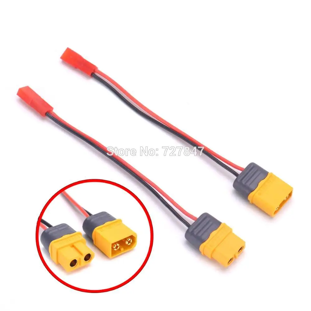 Amass Xt60h Xt60 Male / Female Adapter Connector To Jst Plug Charger Adapter Lipo Battery Model ...