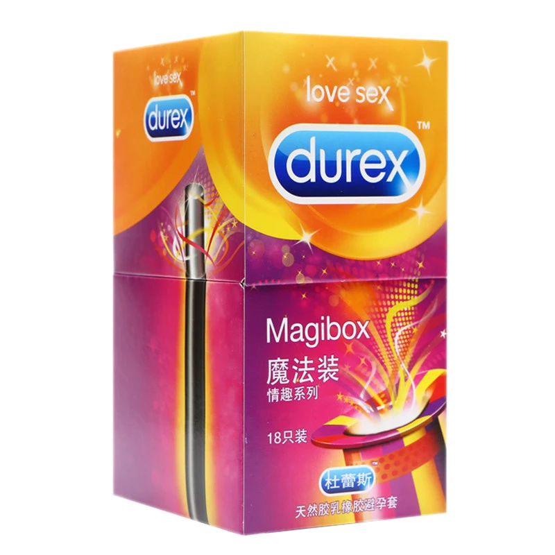 Durex 18Pcs/4 Experiences Magibox Xxl 56Mm Condoms Ribbed &Dotted Cool ...