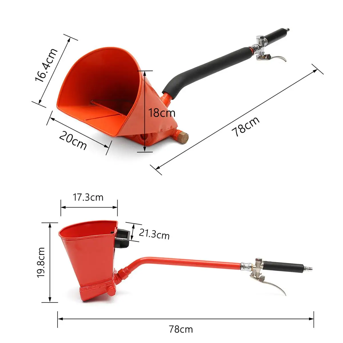 Fast Shipping Mortar Sprayer Plaster Hopper Guns Cement Spray Guns ...