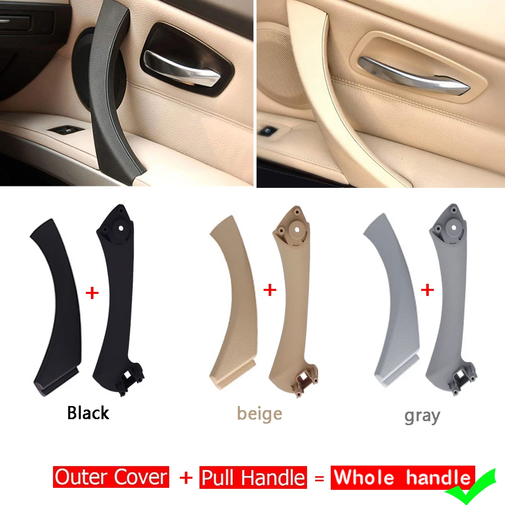 Interior Inner Right Left Door Handles Panel Pull Trim Cover ...