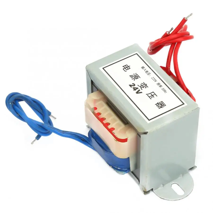 220V-24V 50W 50Hz Low Frequency Isolation Single Power Transformer EI ...