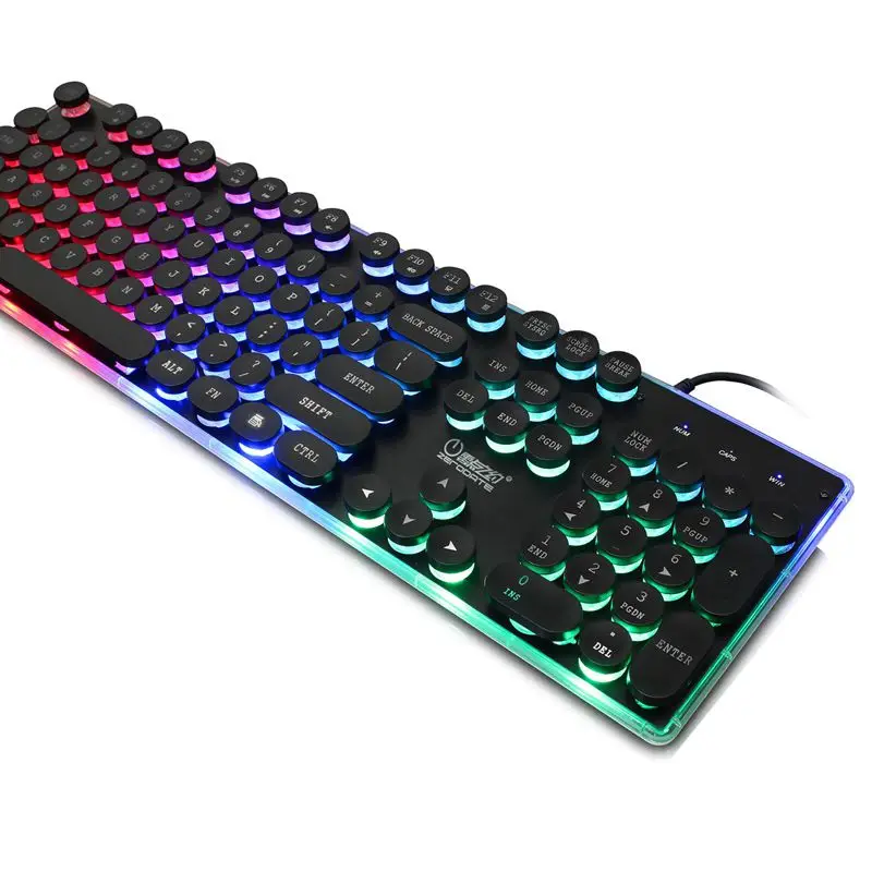 ZERODATE KB202 PC notebook retro steampunk mechanical keyboard computer ...