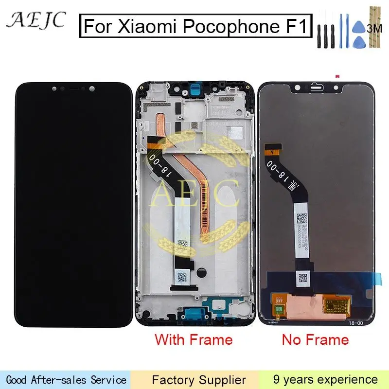 Para Xiaomi Pocophone F1 LCD pantalla táctil digitalizador montaje 6,18 ...