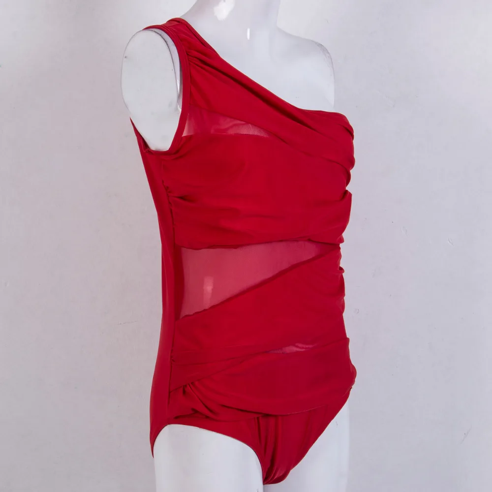 Sexy Women's Swimsuit Large Size One Piece Mesh Monokini Bikini Push-up ...
