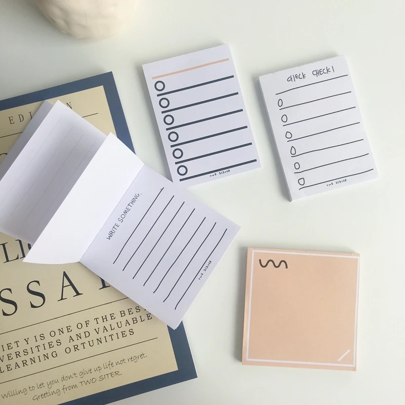 SIXONE Creative Ins Memo Pad Daily Planner For Office Desk Ready To Do ...