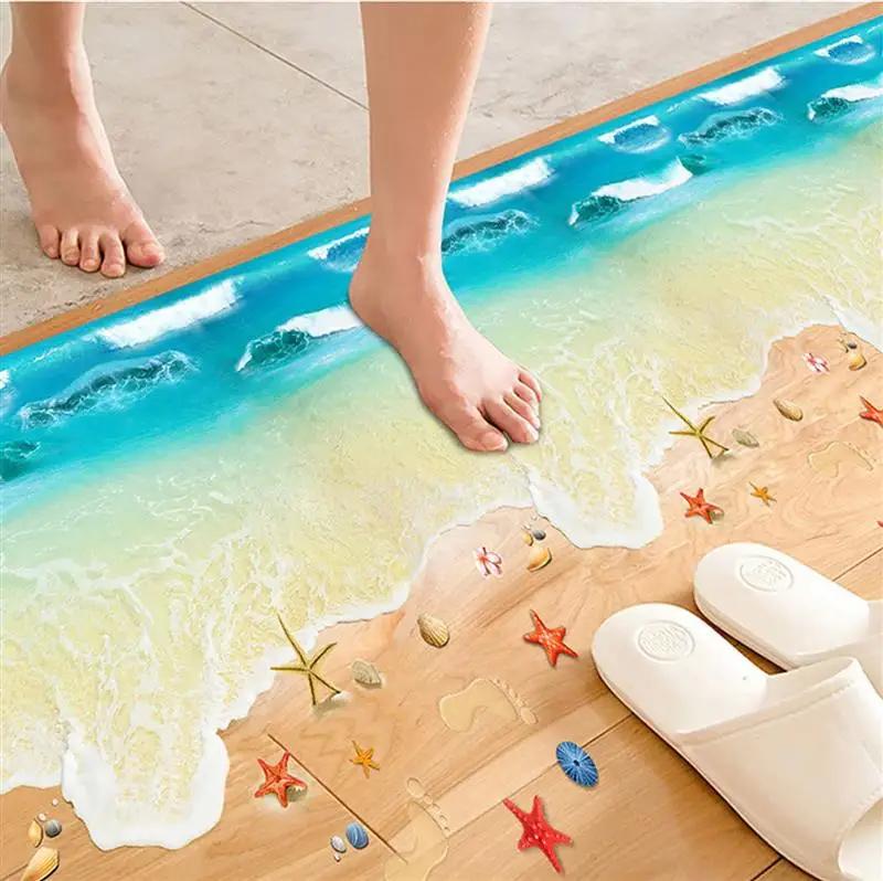 3D Floor Sticker Home Decor Kids Room Bedroom Decals Wall Sticker Floor ...