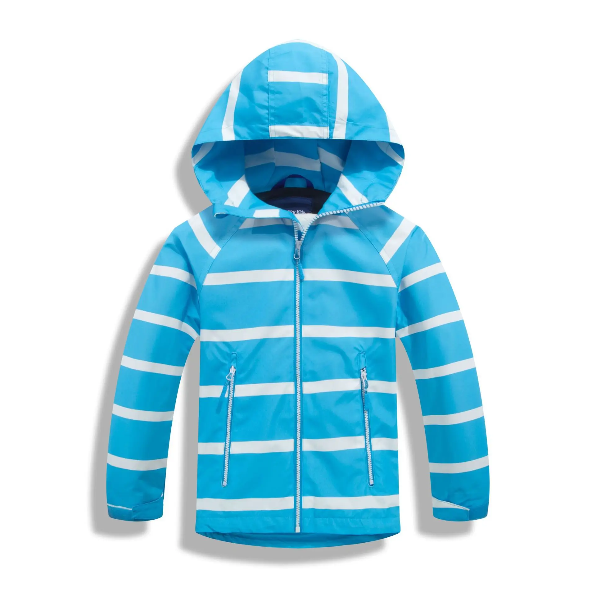Girls Boys Striped Jacket Fleece Breathable Water proof Cardigan Coat ...