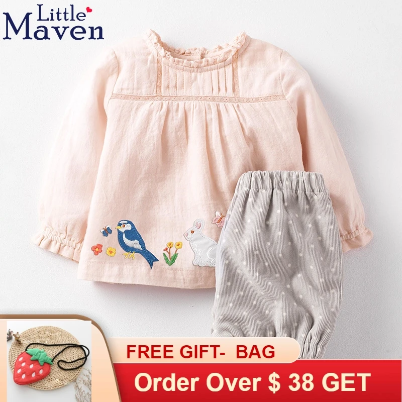 Little maven brand boutique kids clothing girls clothes sets for 2018 ...