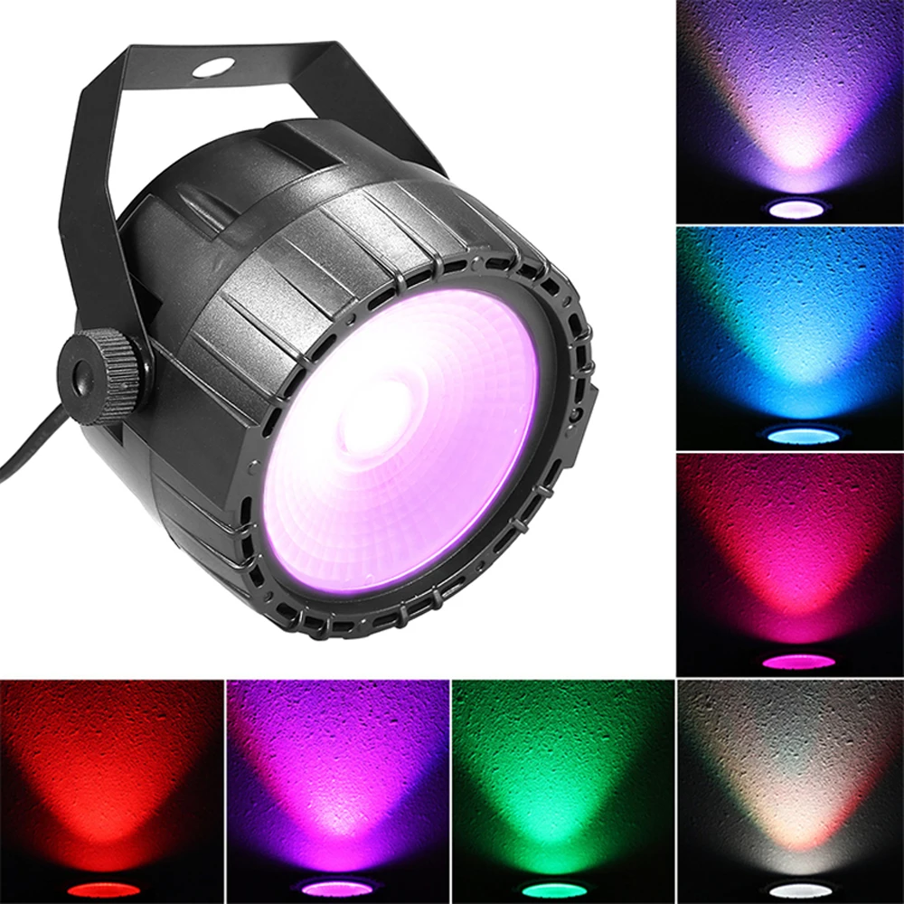 DJ DMX Lights for Party Bars Show 10W RGB UV COB LED Par Light Wireless ...