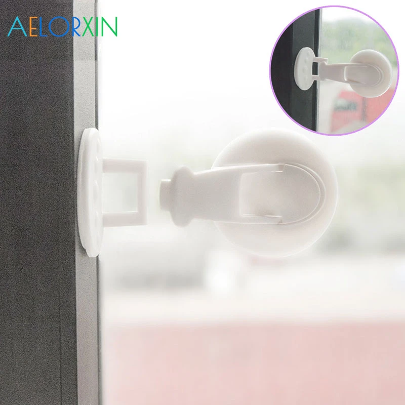 Baby Safety Plastic Suction Cup Child Window Restrictor Security Locks ...