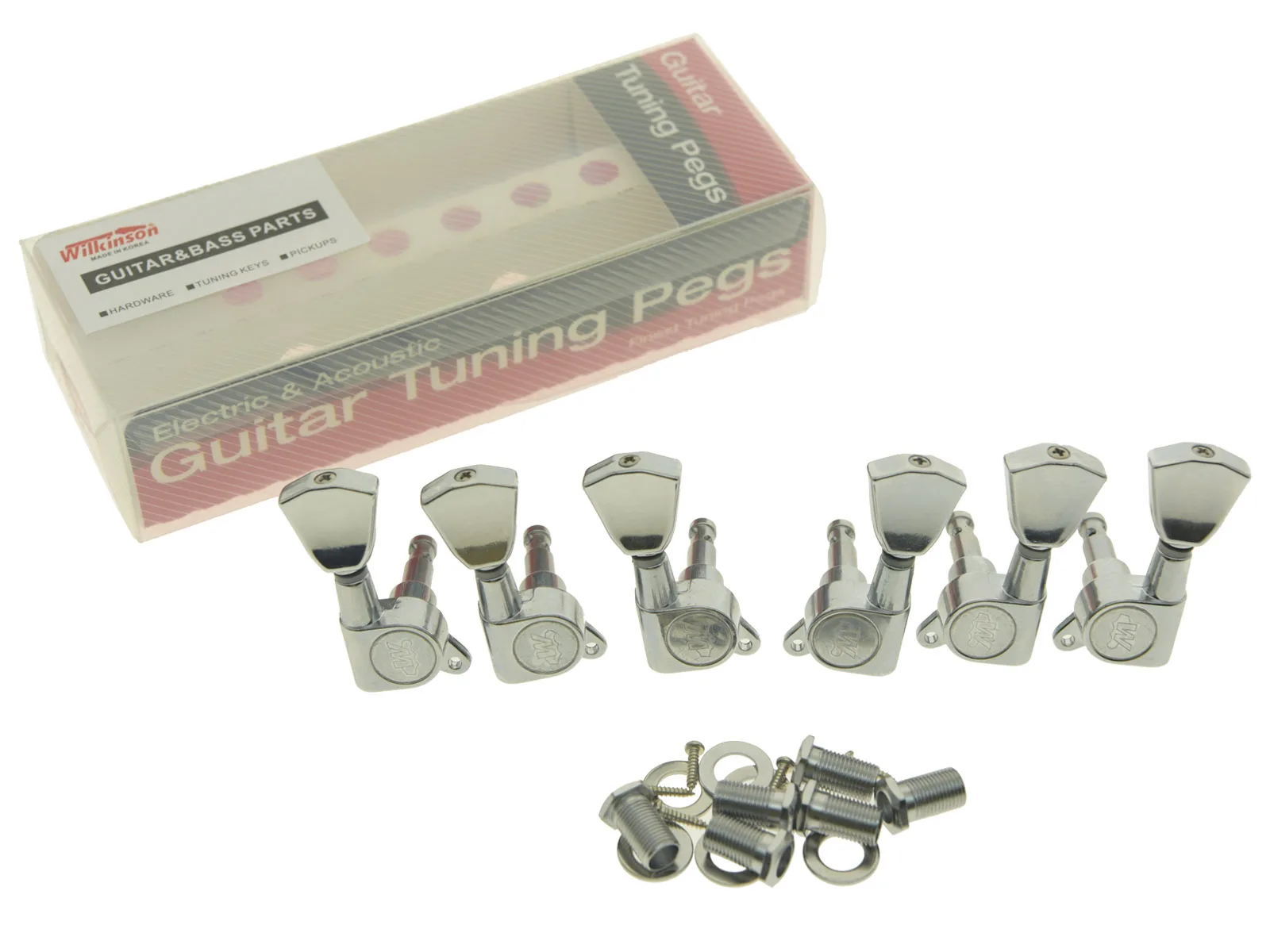 Wilkinson 3x3 Chrome E Z Post Guitar Tuners E Z Lok Guitar Tuning Keys Pegs Machine Heads With